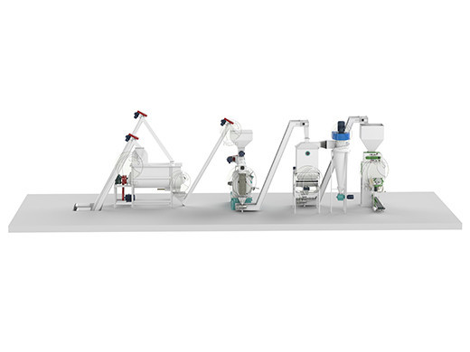 1-2T/H Animal Feed Production Line | Feed Mill Plant for Sale