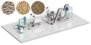 1-2T/H Animal Feed Production Line | Feed Mill Plant for Sale